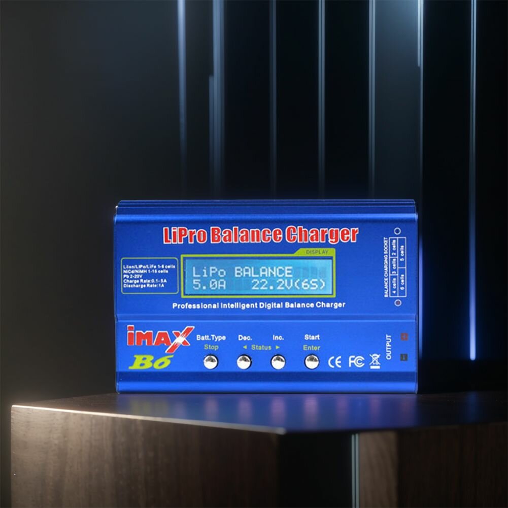 Балансировочное зарядное IMAX B6, интеллектуальная зарядка LiPo, регулируемые параметры тока, защита по времени