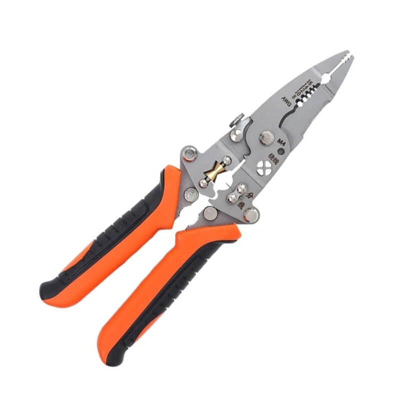 Складные Плоскогубцы Для Зачистки Проводов 12 В 1, Многофункциональные Щипцы Для Зачистки Проводов, Разделительные Электрические Плоскогубцы, Инструмент