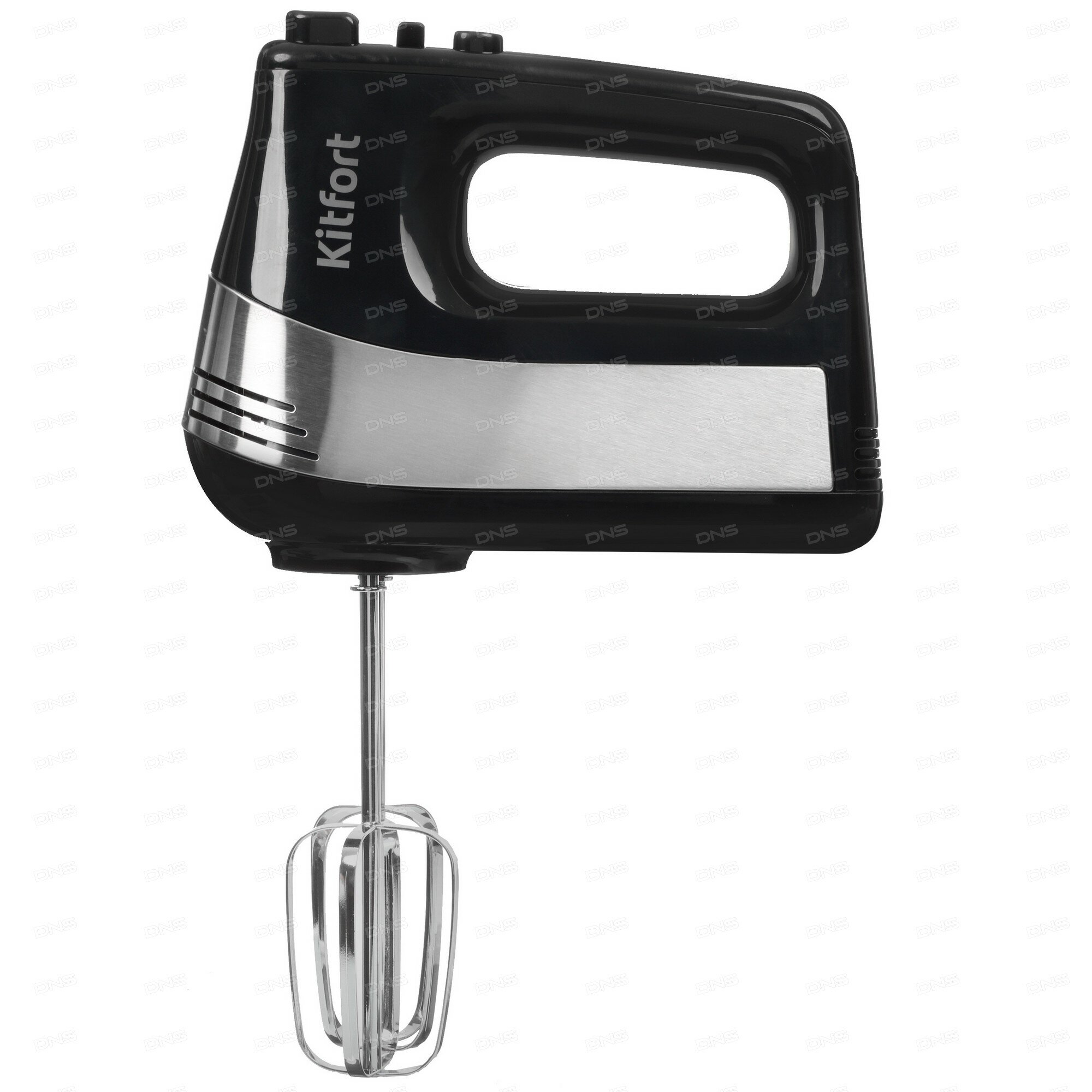 Миксер Kitfort KT-3072, 500 Вт, 5 скоростей, 2 насадки, черный