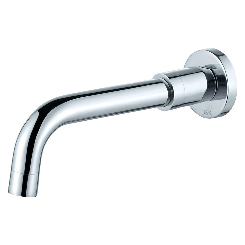 Излив D&K, встраиваемый, для ванны, латунь, покрытие хром, 207х52 мм