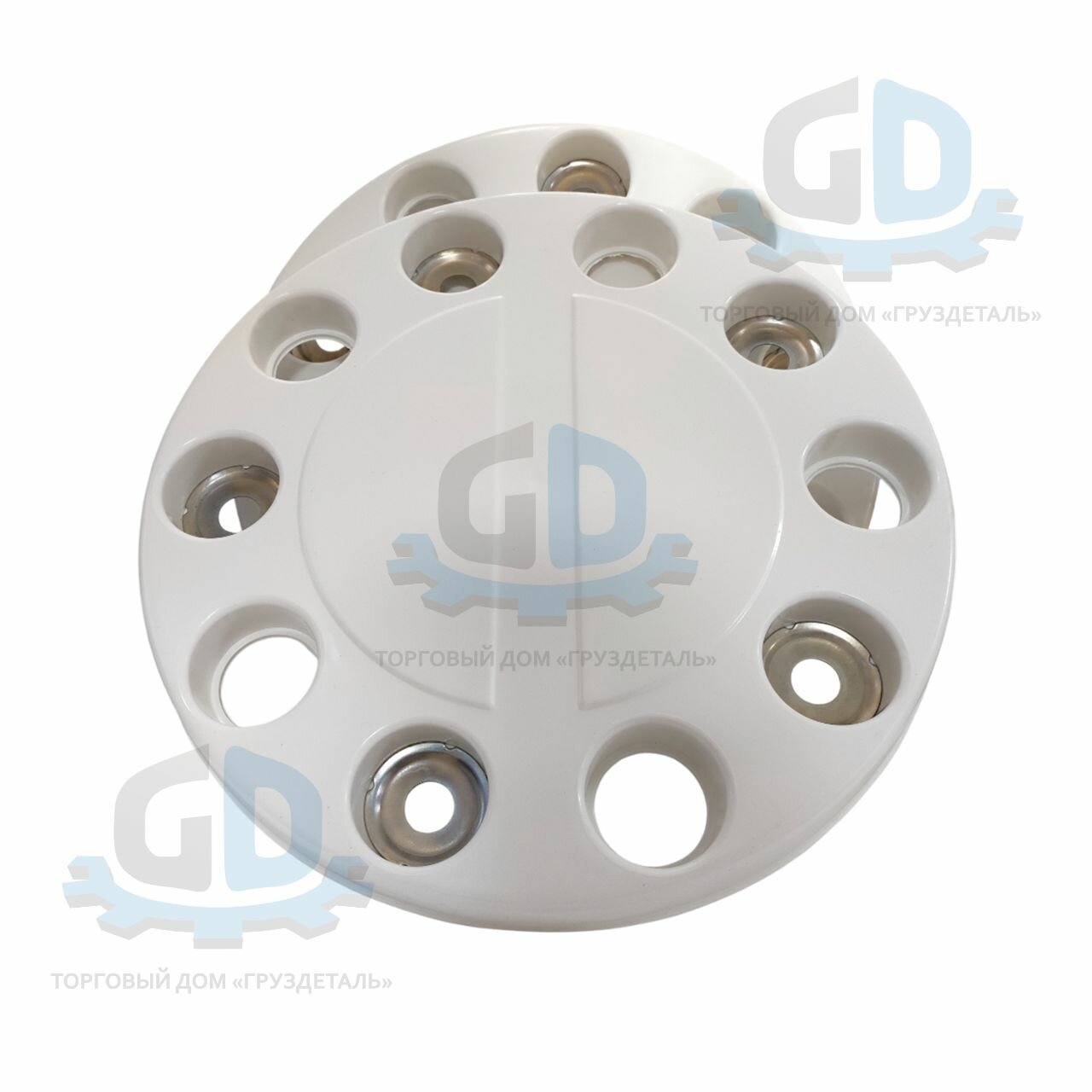 Колпак на колеса передний закрытый белый для Камаз / 2 шт, арт. 5460-3101061