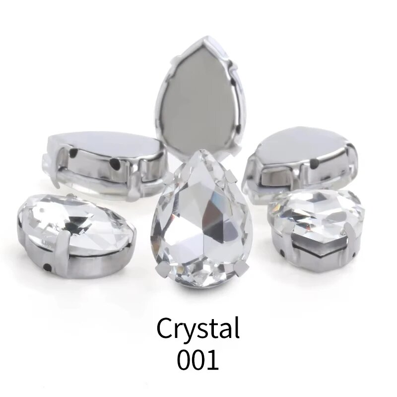 Стразы серебряные Crystal 001 для шитья