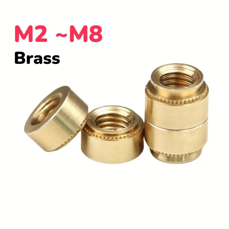 Латунные самозажимные гайки CLC-M2 M2.5 M3 M4 M5 M6 M8 M3-1(20pcs)
