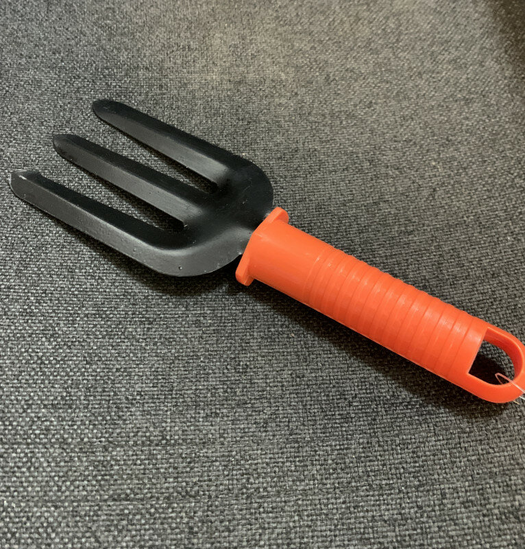 Вилка посадочная для садовых работ, размер 24 см, сталь, полипропилен