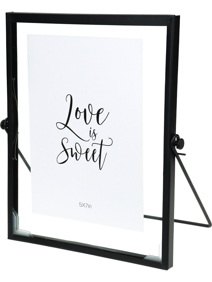 Фоторамка. "Сладкая любовь" размер фото: 13*18, размер рамки: 17.5*22.7, черная ФР-7419