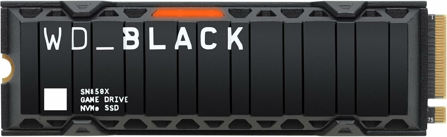 SSD M.2 Накопитель WD Black SN850X 8TB Heatsink, TLC 3D NAND, 2280, PCI-E4.0x4 (WDS800T2XHE)