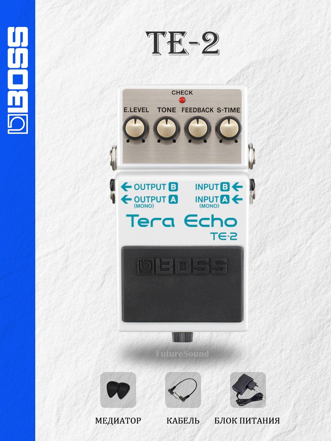 BOSS TE-2 окружительное акустическое поле педаль эффектов электрическая гитара аксессуары