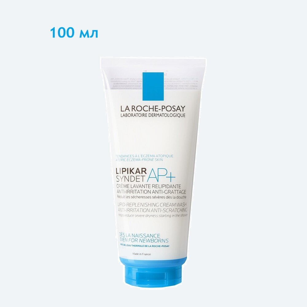Очищающий крем-гель La Roche-Posay Lipikar SYNDET AP+, для сухой, чувствительной кожи, 100 мл срок до 12.2026