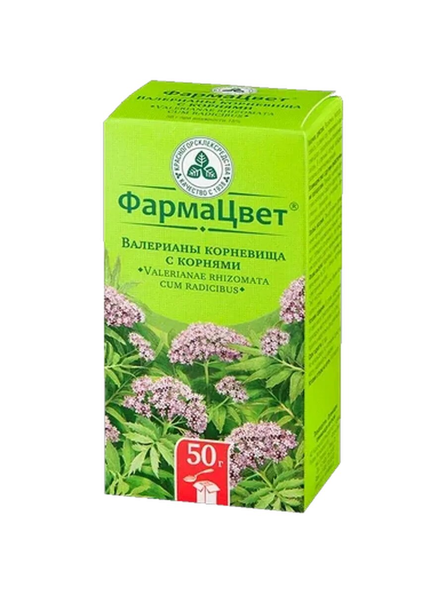 Валериана корневища с корнями пачка 50г