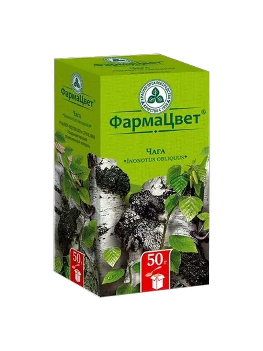 Чага березовый гриб пачка 50г