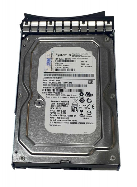 Жесткий диск Lenovo 81Y9786 500Gb 7200 SATAIII 3.5" HDD