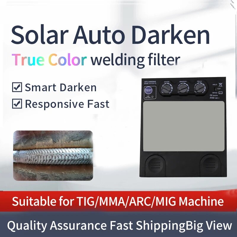 Сварочный шлем с автозатемнением, 4 датчика, Welding Filter TC