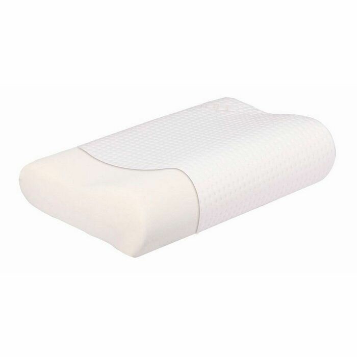 Ортопедическая подушка Крейт ребристая поверхность, массажная, белая