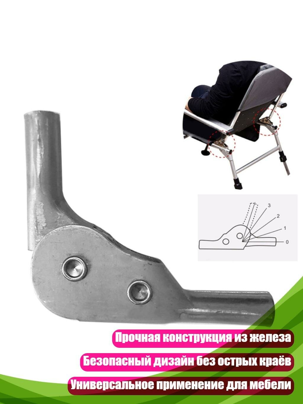 Регулируемые софы-трансформеры с храповыми петлями, Положительные 3 передачи на 45 градусов