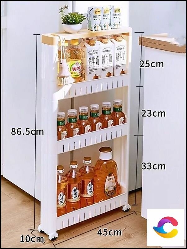 Полка Напольная Прямая, 10х45х86 см