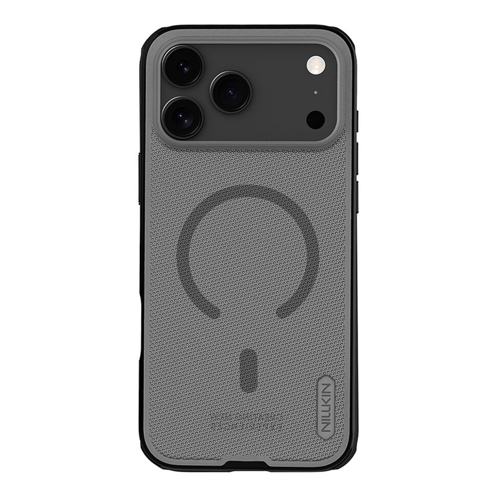 Nillkin чехол с MagSafe для iPhone 17 Pro Max, Super Frosted Shield Pro Magnetic, прозрачно-черный