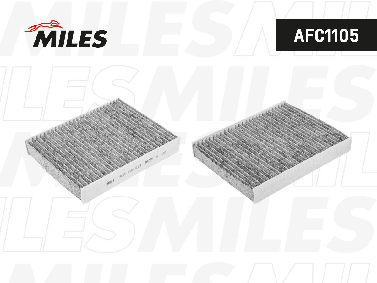 Фильтр салона Ford Fusion 02-12, Fiesta 01-08 Miles угольный