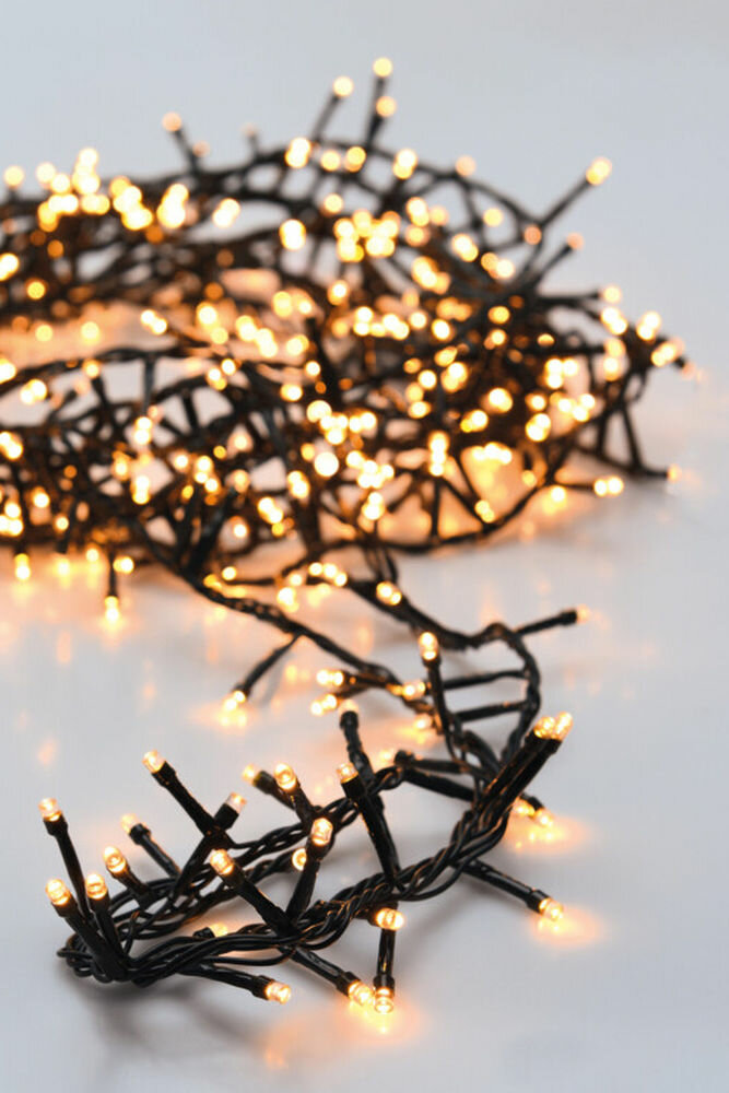 Светодиодная гирлянда Koopman Snake Comfort Basic, 200 тёплых белых LED-огней, 4+0.5 м, контроллер, таймер, батарейки, уличная, Koopman International AX8417710