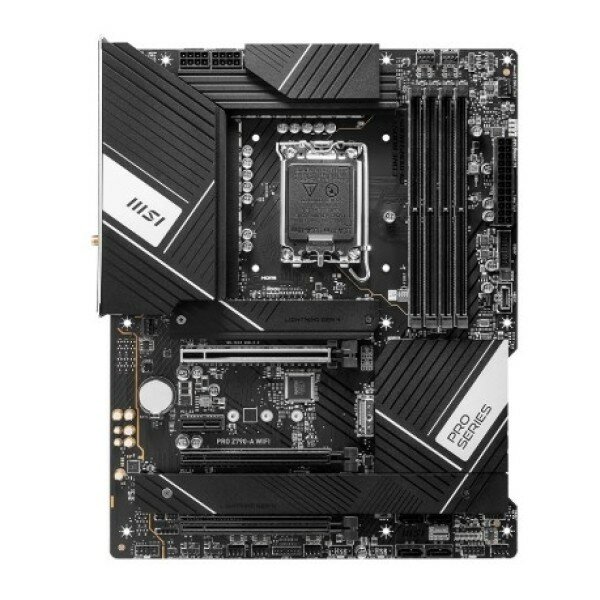 Материнская плата MSI PRO Z790-A WIFI RTL LGA1700/4DDR5/3PCIEx16/1PCIEx1/4M.2/6SATA3/1USB3.2Gen2X2/4USB3