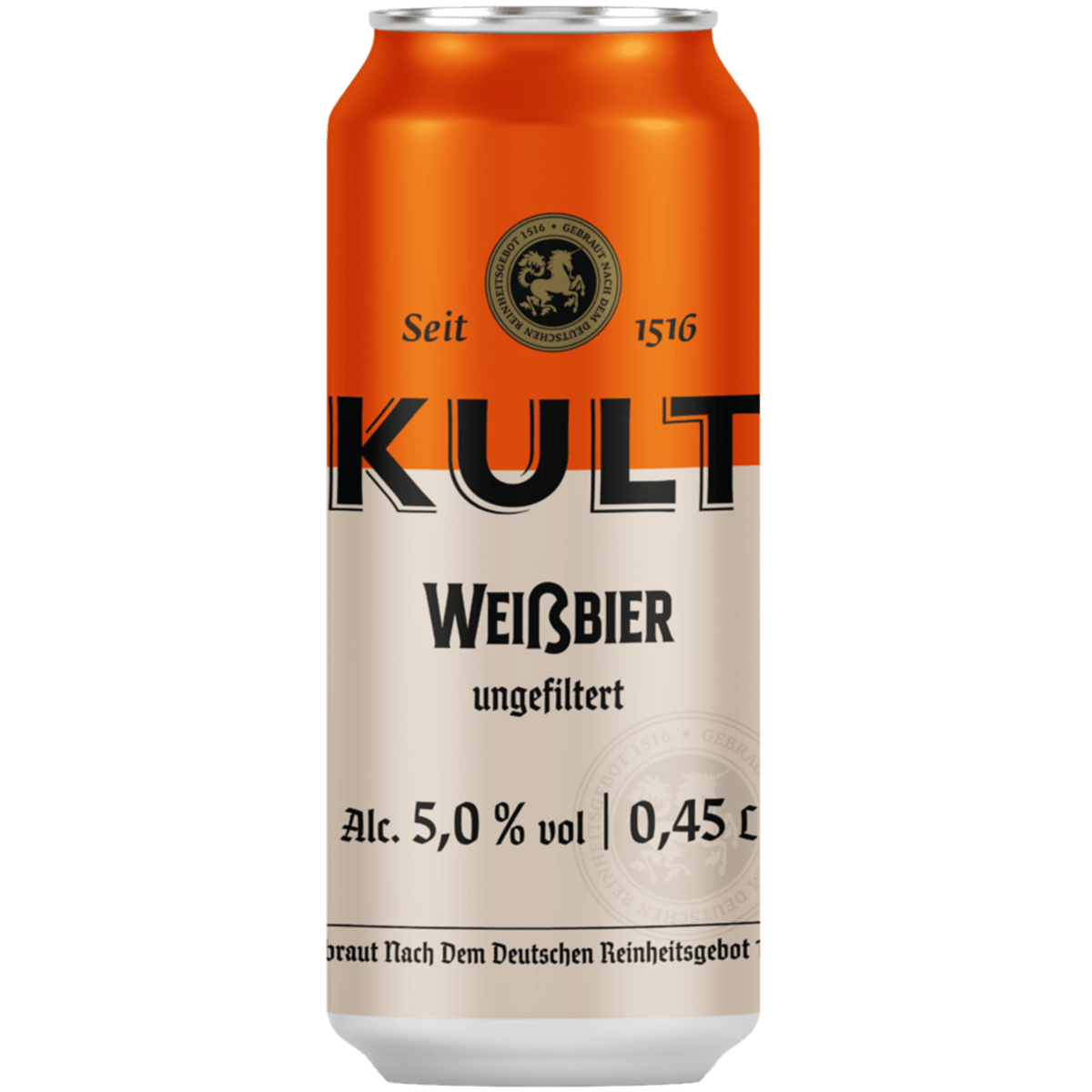 Пиво Kult Weissbier светлое 0,45 л ж/б