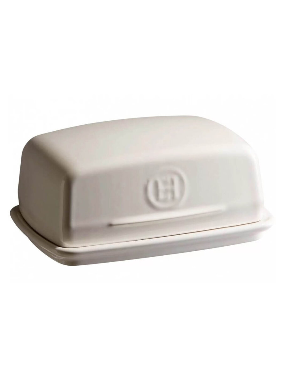 Масленка Emile Henry HR, керамическая, бежевая, 16,5x11,5x7,5 см