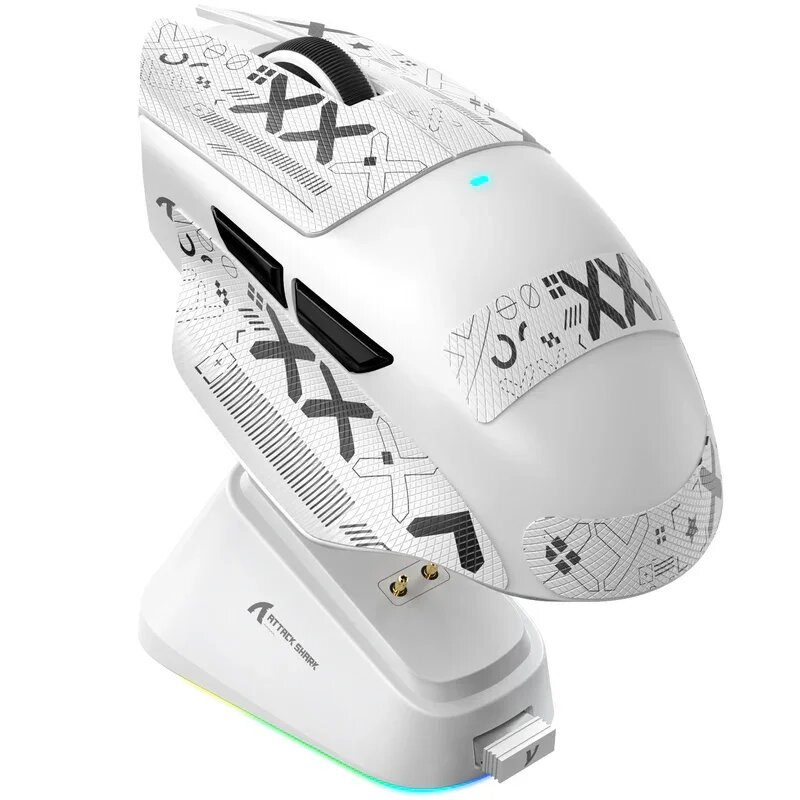 Беспроводная игровая мышь Attack Shark V6 25000 DPI V6 White