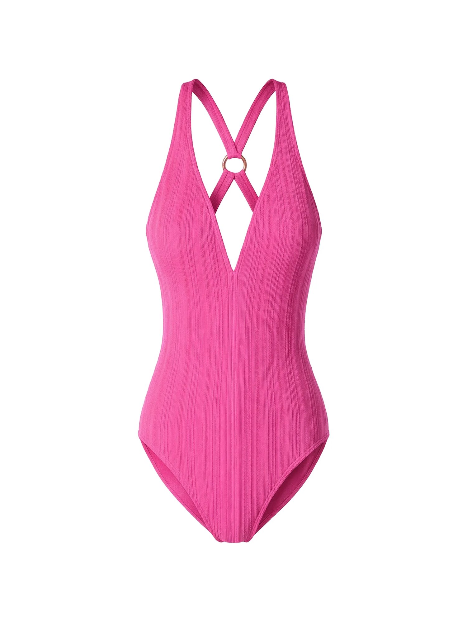 Купальник Cross-back ribbed swimsuit