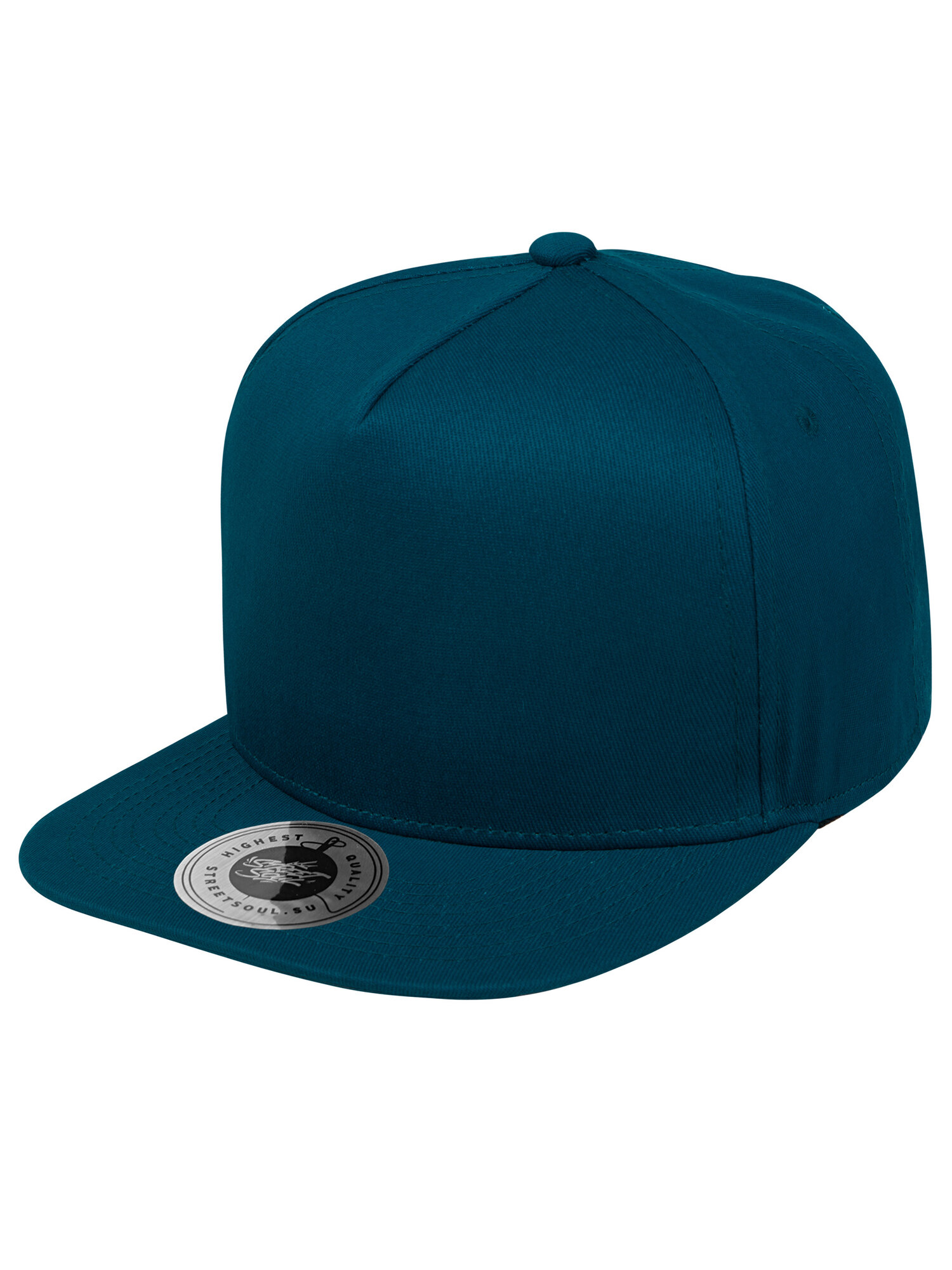 Бейсболка Бейсболка 002-5-1 Пятипанельная однотонная хлопковая для мужчин