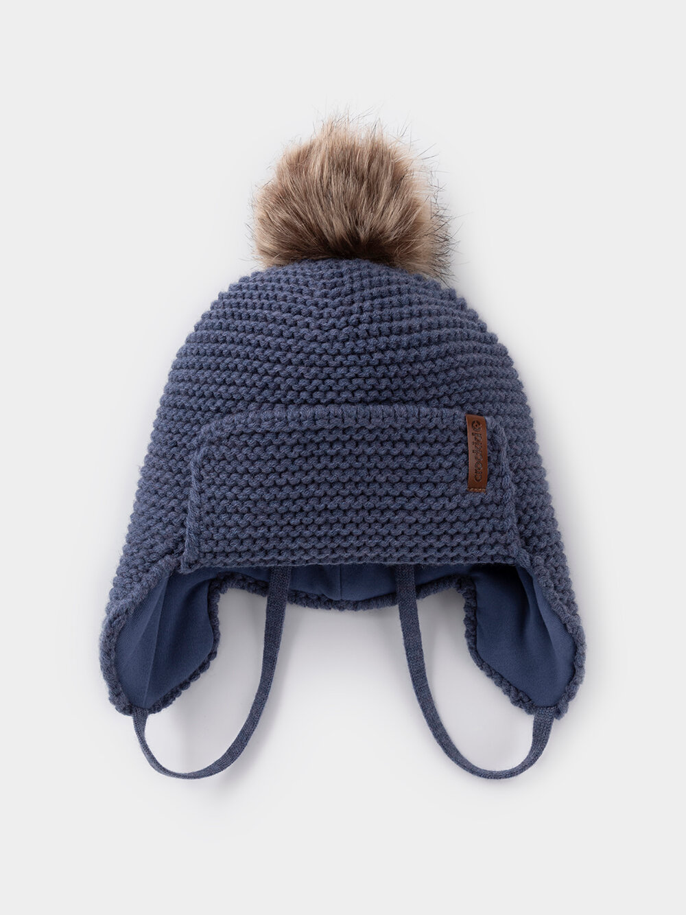 Шапка-ушанка утепленная шапка на полкде, детская для мальчиков