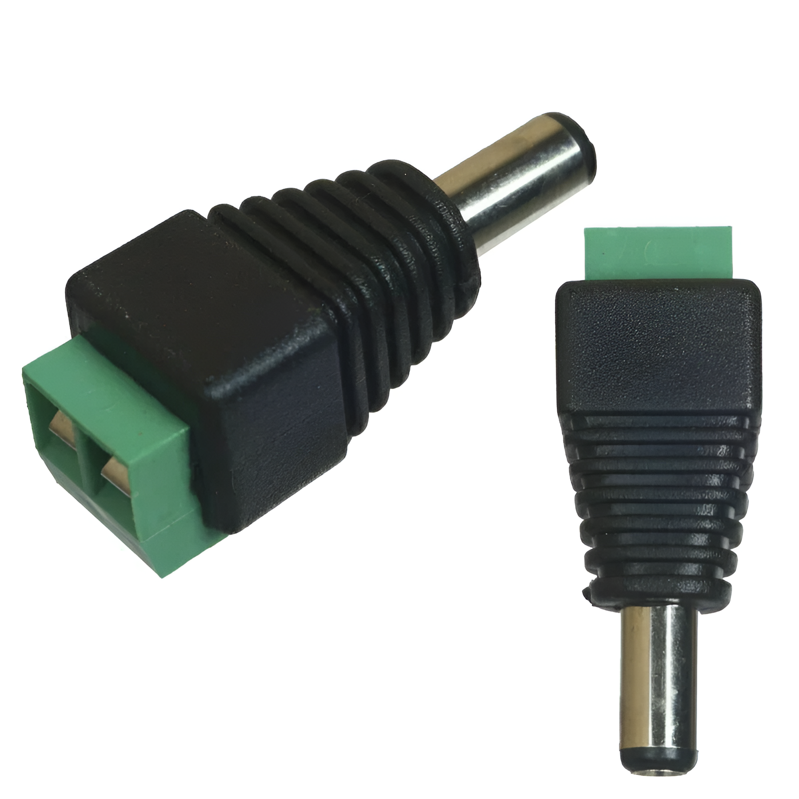 Разъем питания штекер 2.1х5.5 с клеммной колодкой для камер видеонаблюдения, комплект 2 шт.