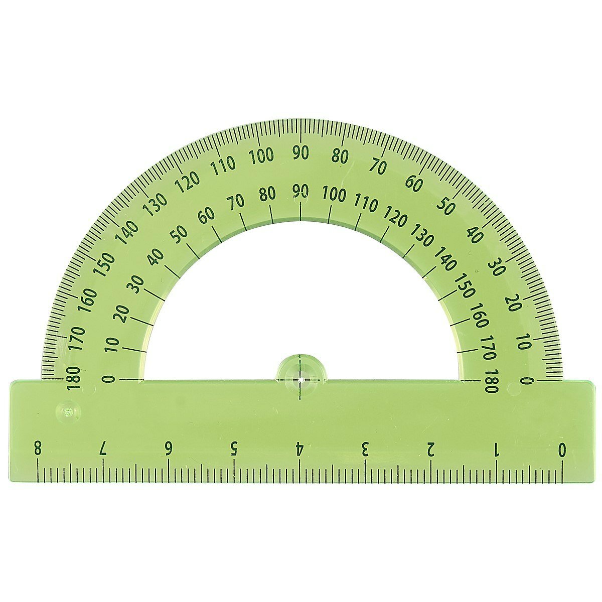 Транспортир 8 см, 180 гр, ассорти