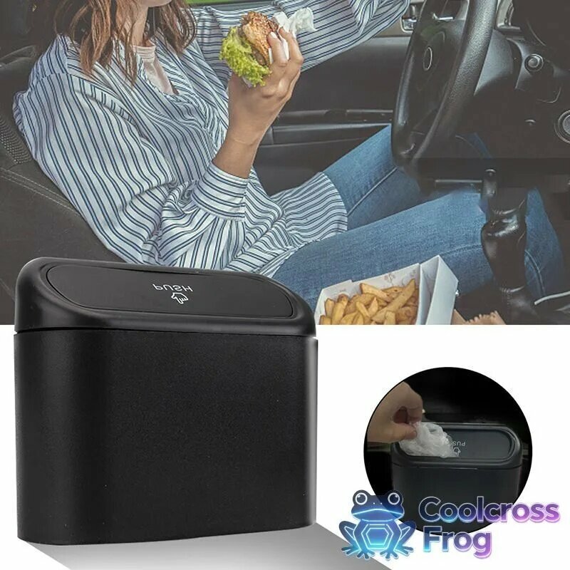 Мусорка в машину, Автомобильный контейнер для мусора, Пепельница автомобильная, 1 шт, черный