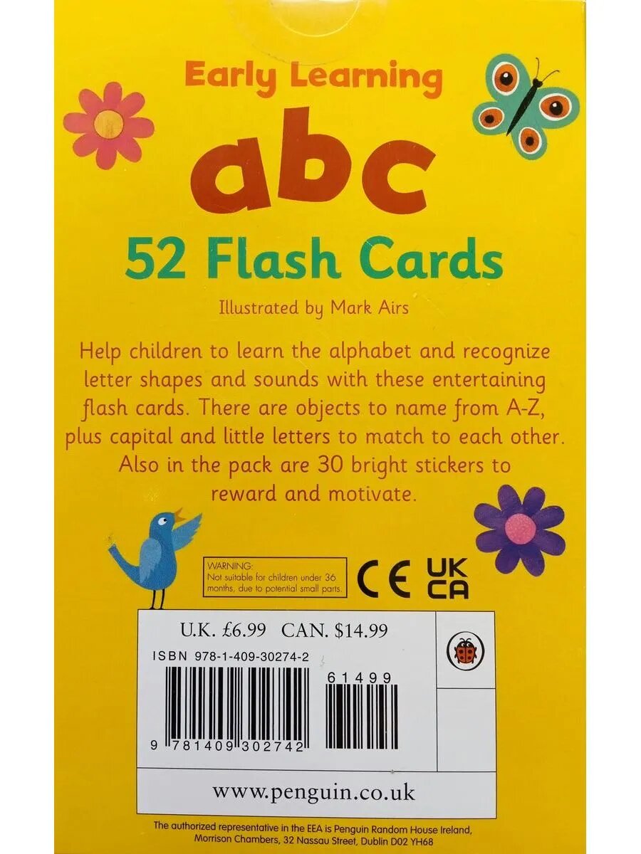Early Learning ABC Flashcards карточки | Рекомендуемый возраст: 3+. — фото 1