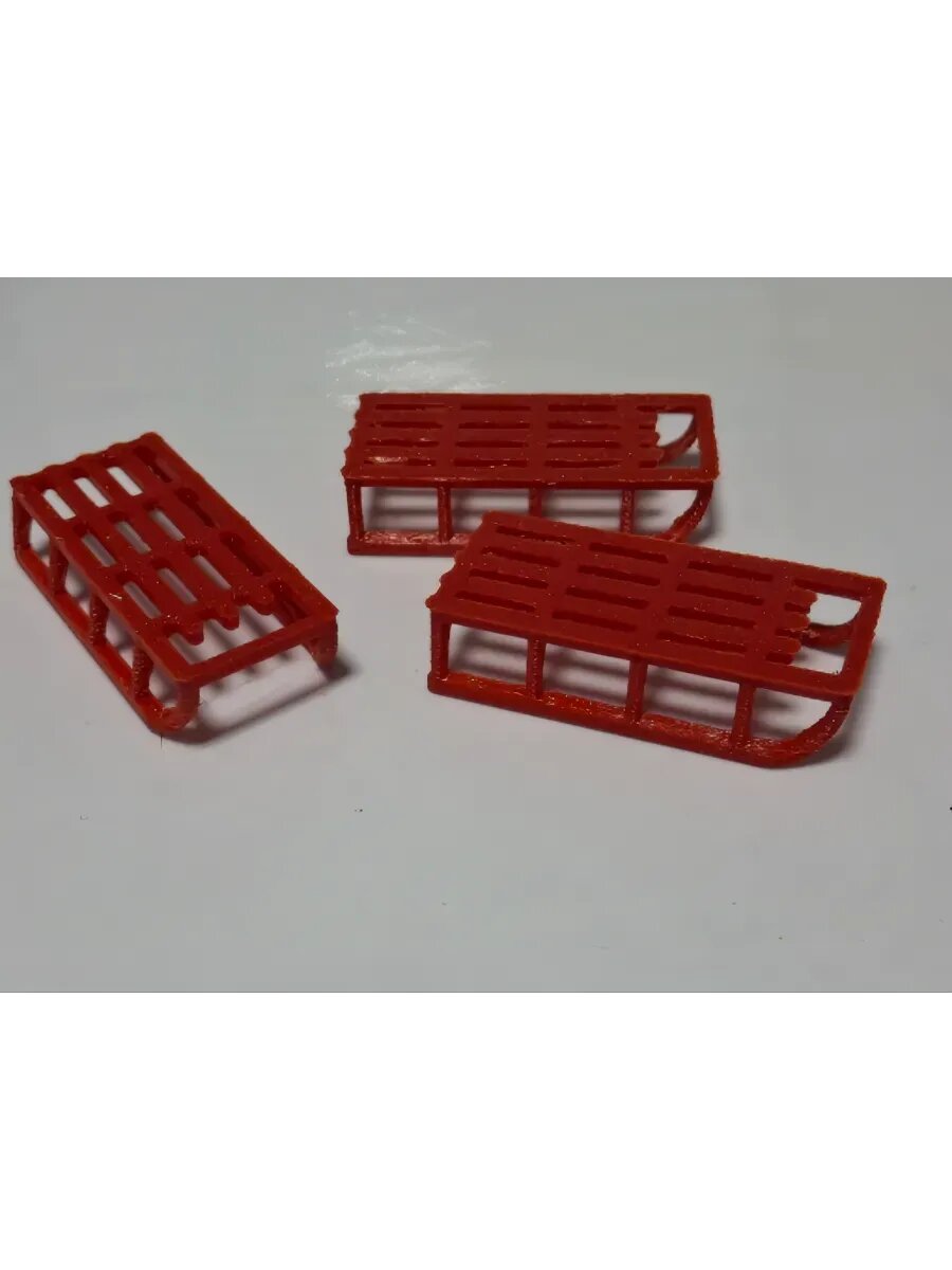 Набор миниатюр "Санки" - 3 шт, 40*20*12, для ватной игрушки