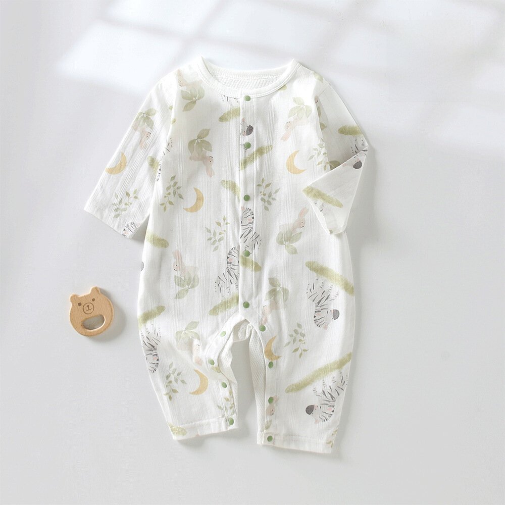 Одежда детская, хлопок, сетка, дышащая, цельнокроеная, цвет кролик-зебра