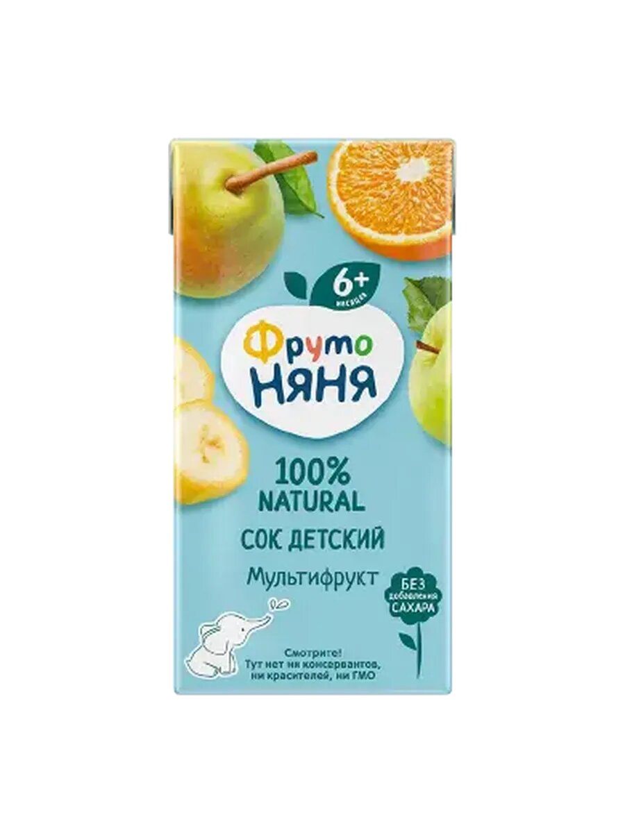 ФрутоНяня Сок мультифруктовый 200мл