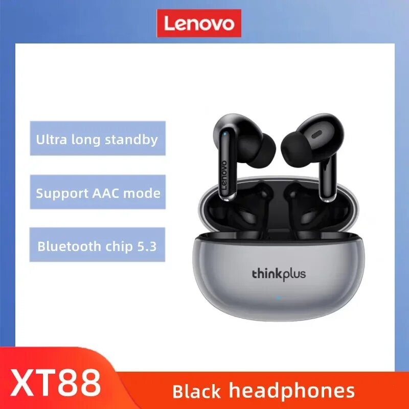 Lenovo XT88 Black Беспроводные наушники