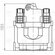 TRIALLI CF800397 Суппорт торм. BMW 3 E90 (05-) зад. лев. d=40мм (т/с ATE) (CF 80...
