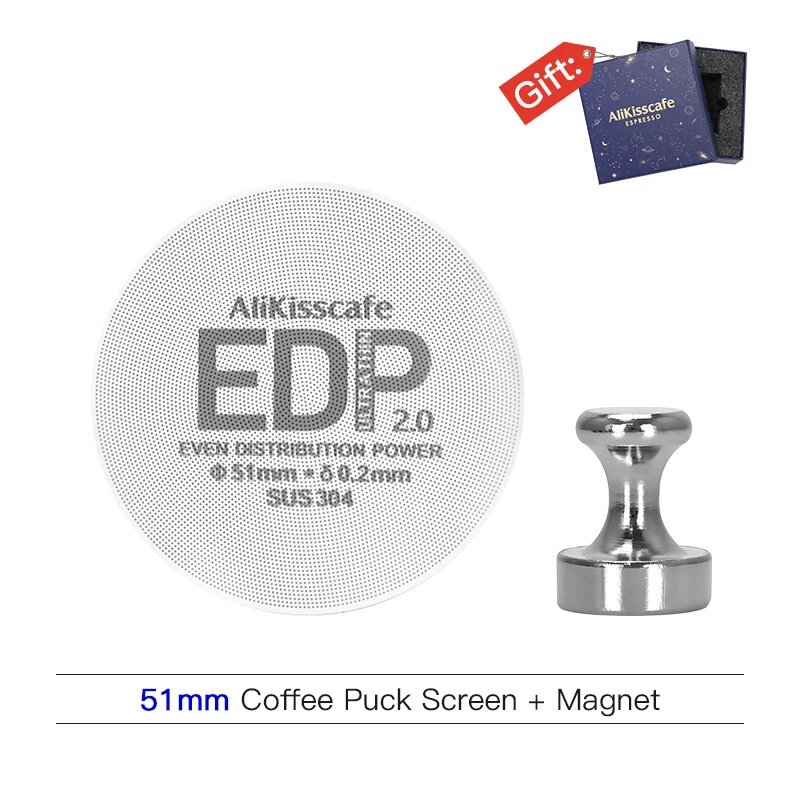 ALIKISSCAFE 51мм Кофе Puck Screen + Магнит