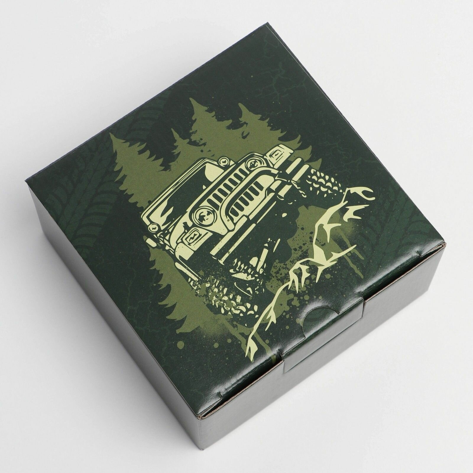 Набор коробок, 4 шт. подарочных сборных Джип , 15 х 15 х 7 см