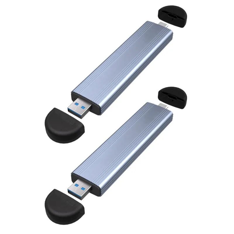 2x Корпус M.2 SSD На USB 3.1 Gen 2 10 Гбит/С NVME для SSD диска