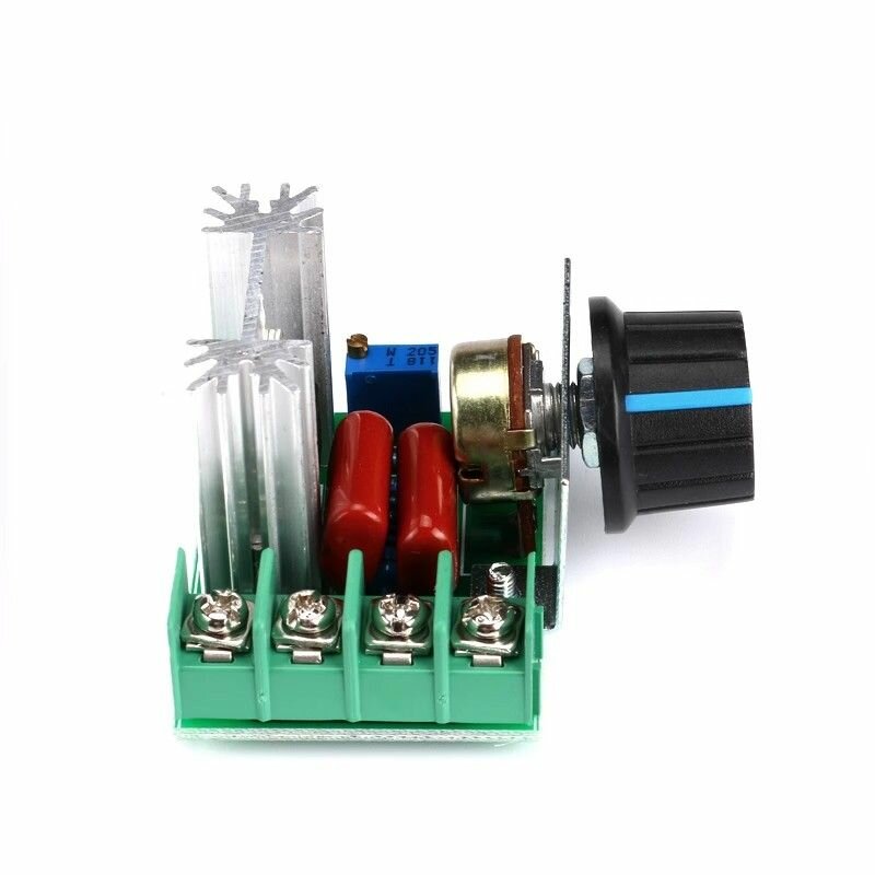 1 шт. Симисторный, тиристорный регулятор мощности 2000 Вт 220В диммер, регулятор оборотов двигателя, болгарки, мощности вентилятора, освещения, нагревателей