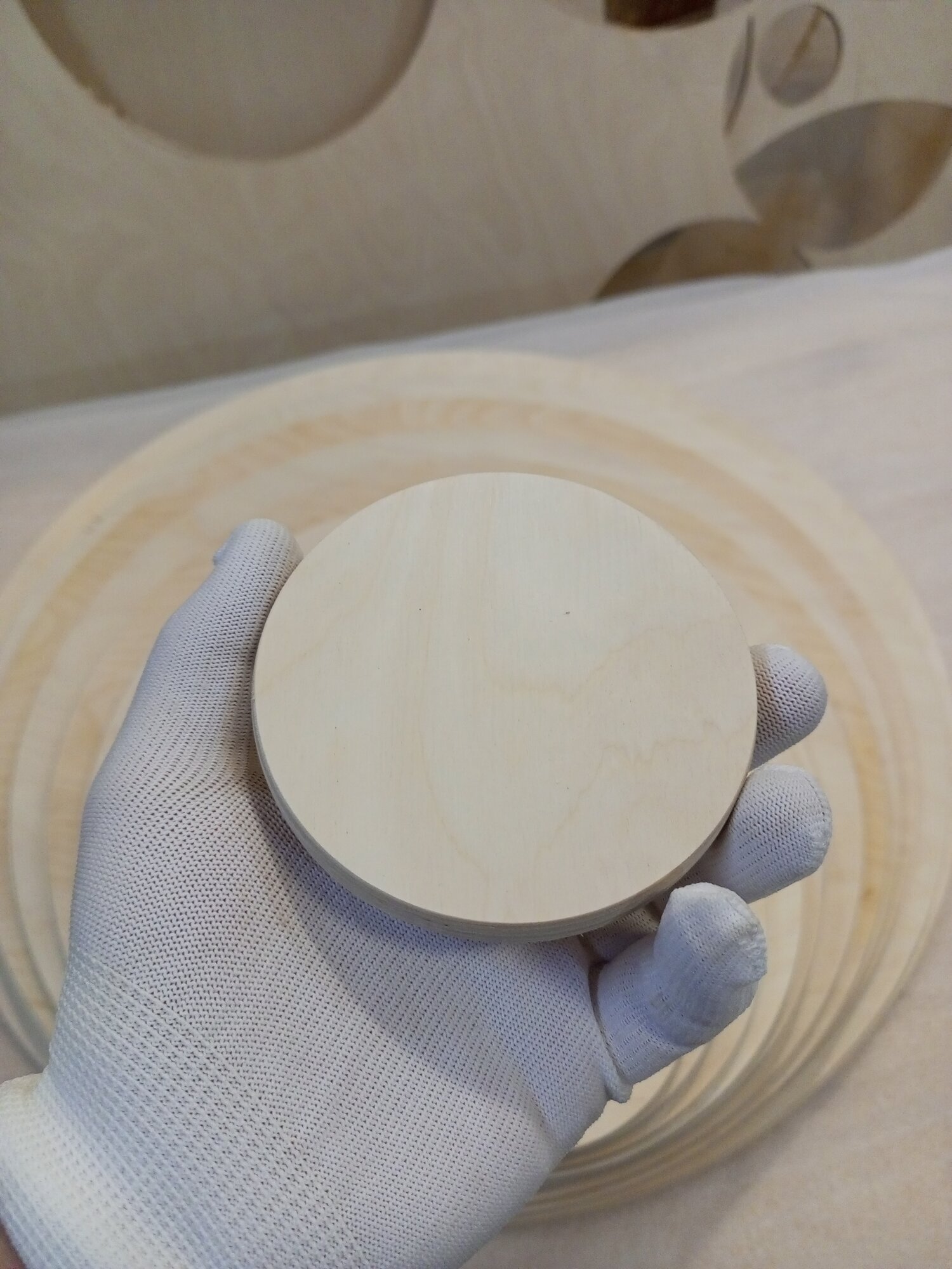 Круг фанера d10см толщина 12мм для творчества