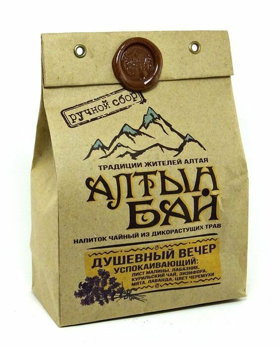 Чайный напиток Алтын Бай "Душевный вечер", травяной, 100 г