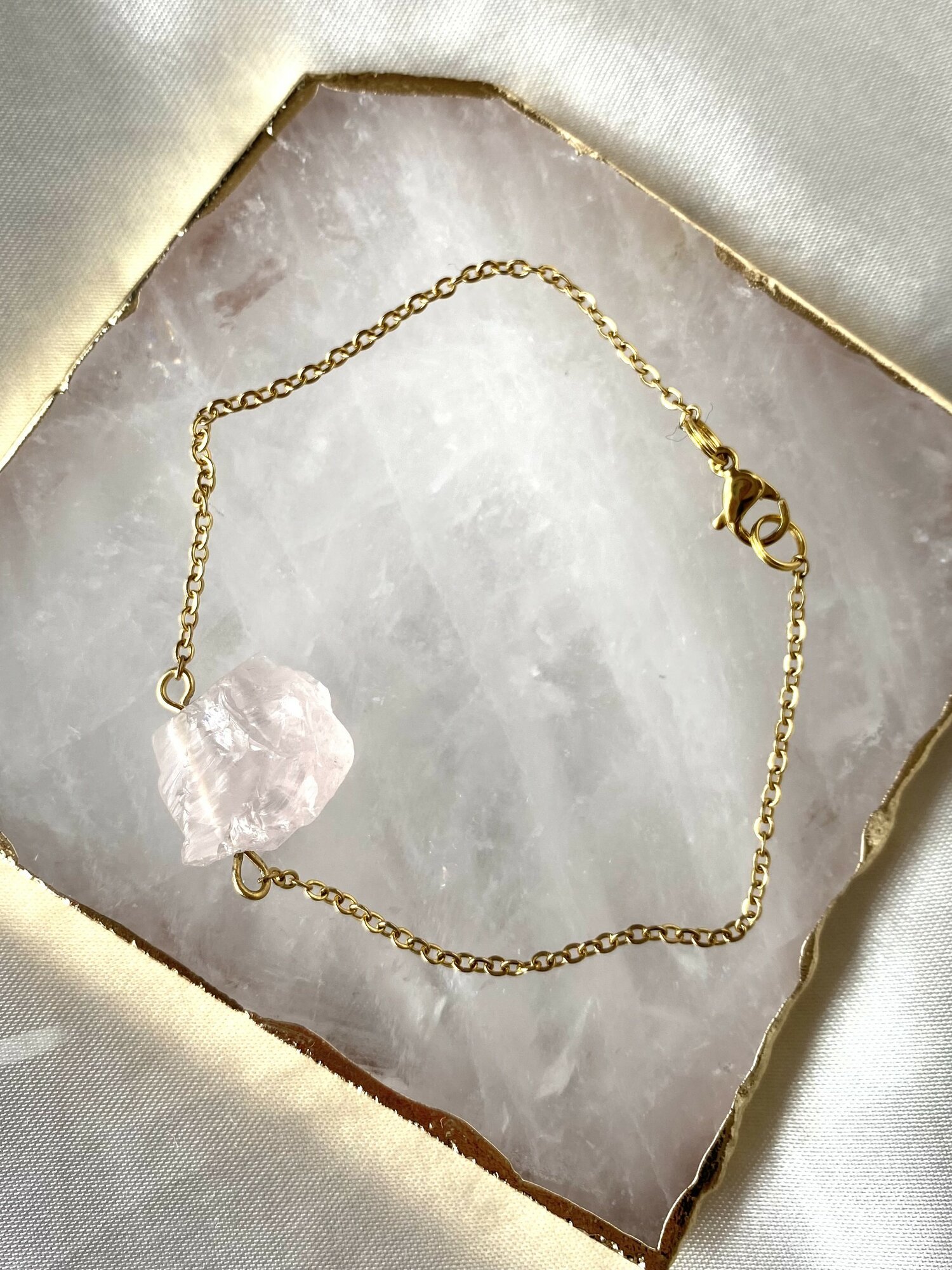 Браслет-цепочка, кристалл