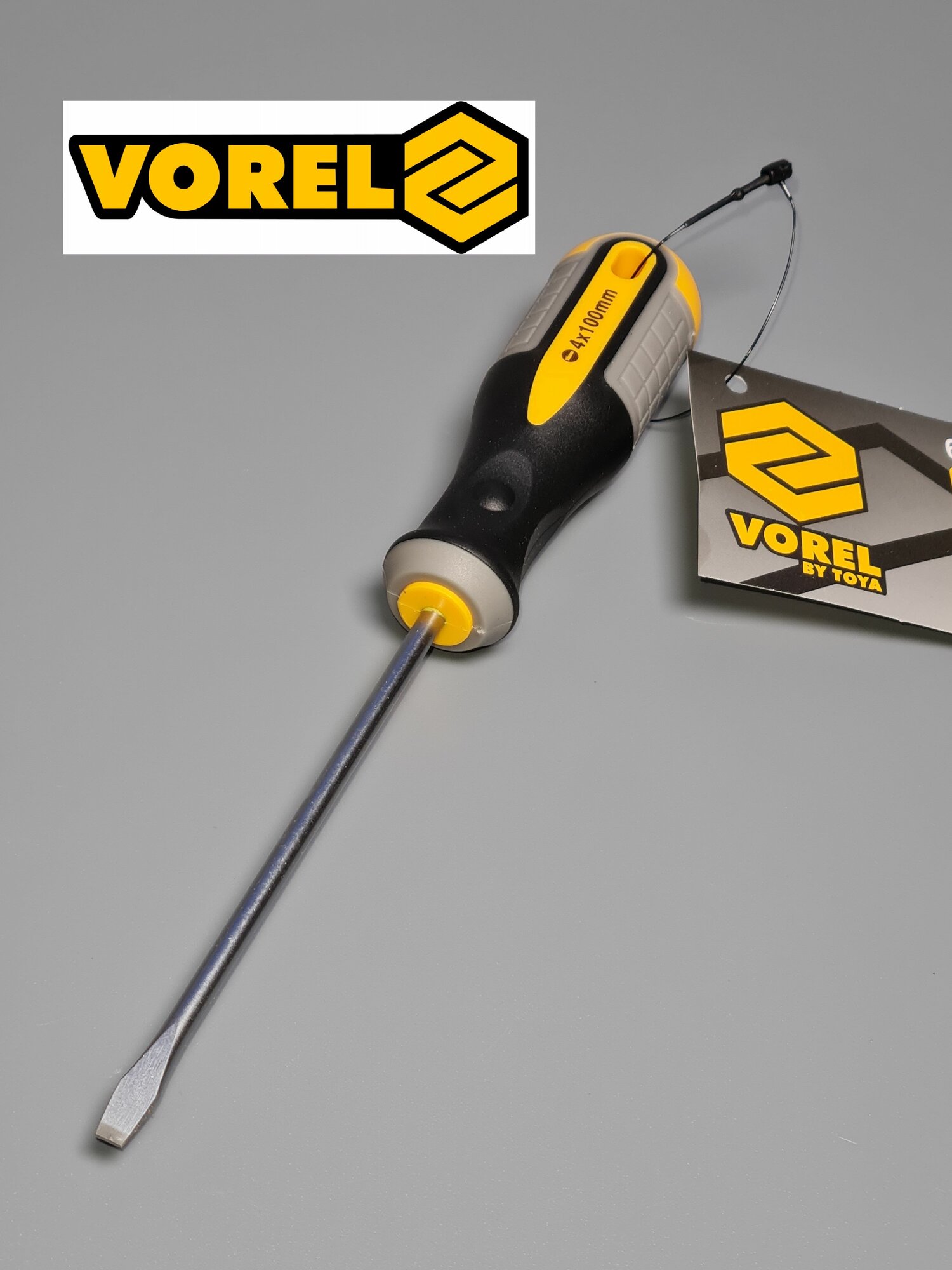Плоская отвертка Vorel 4x100 мм арт.60952