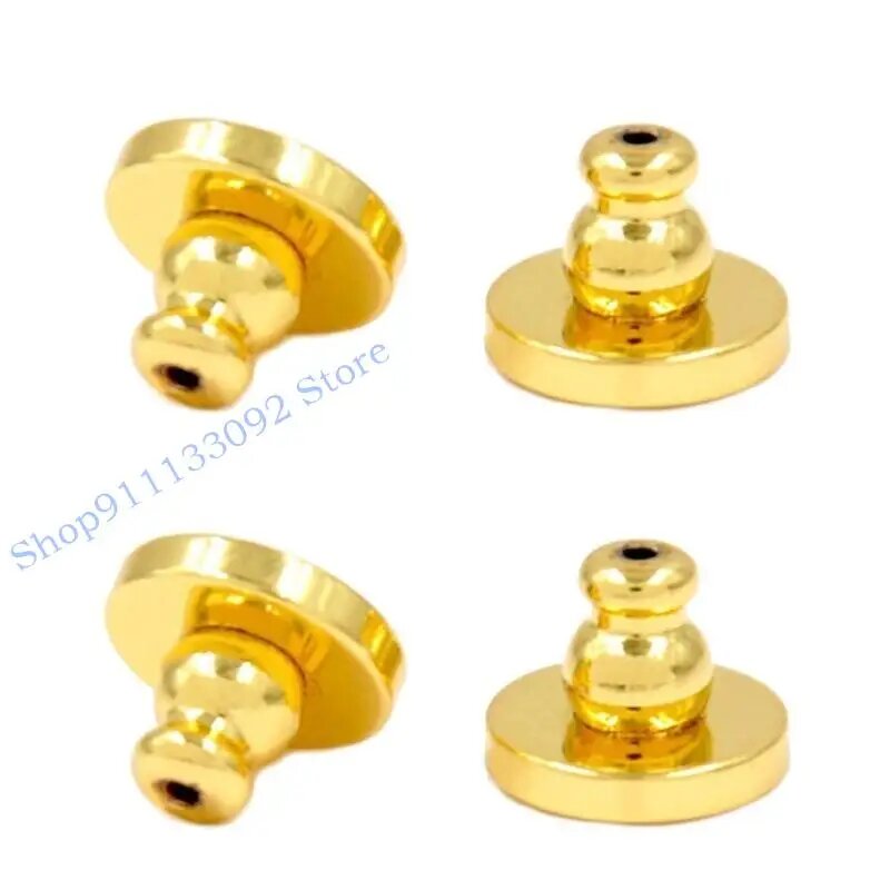 Медные серьги стопперы H9ED 4PCS