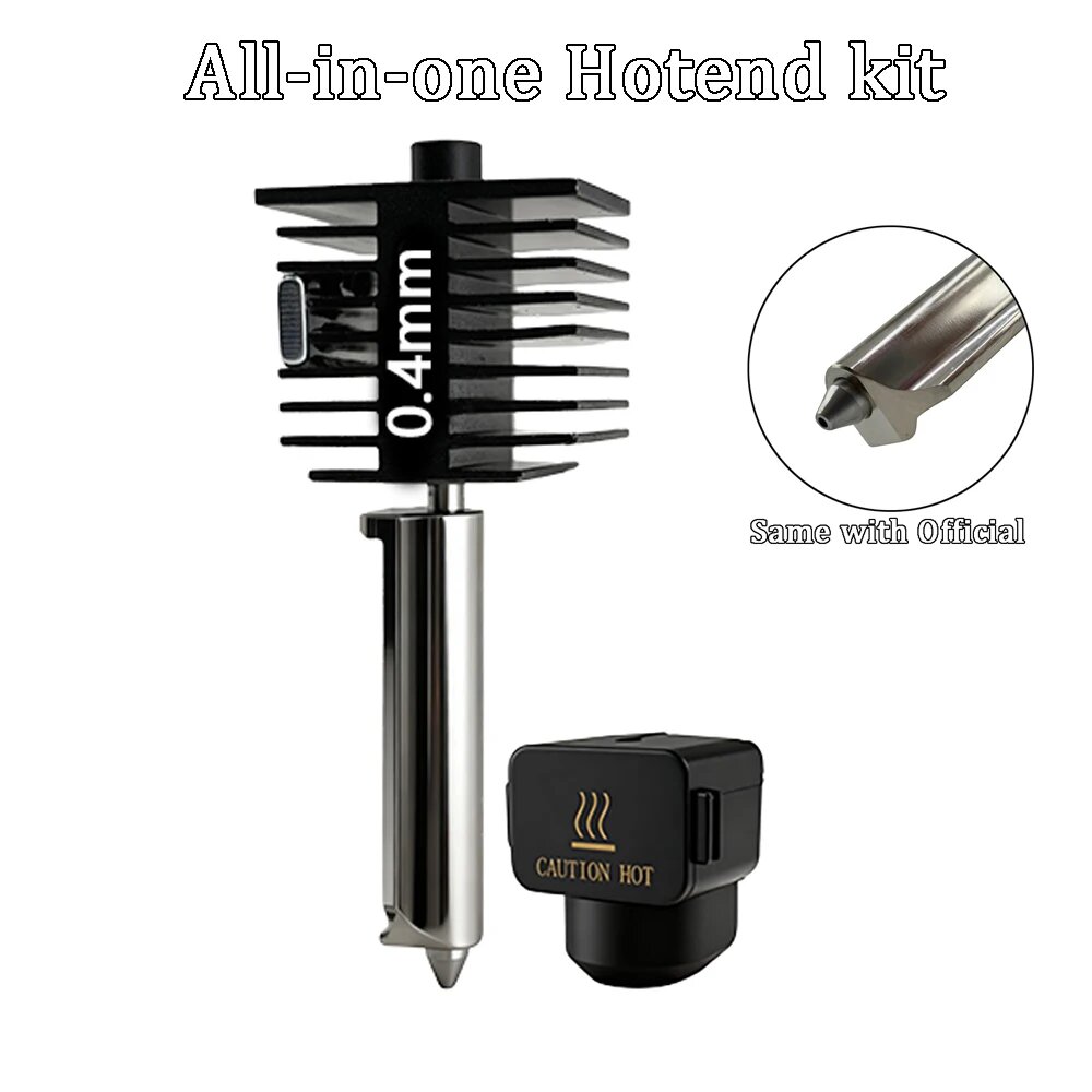 Хотэнд 0.4 мм для Bambu Lab A1/A1 mini, черный