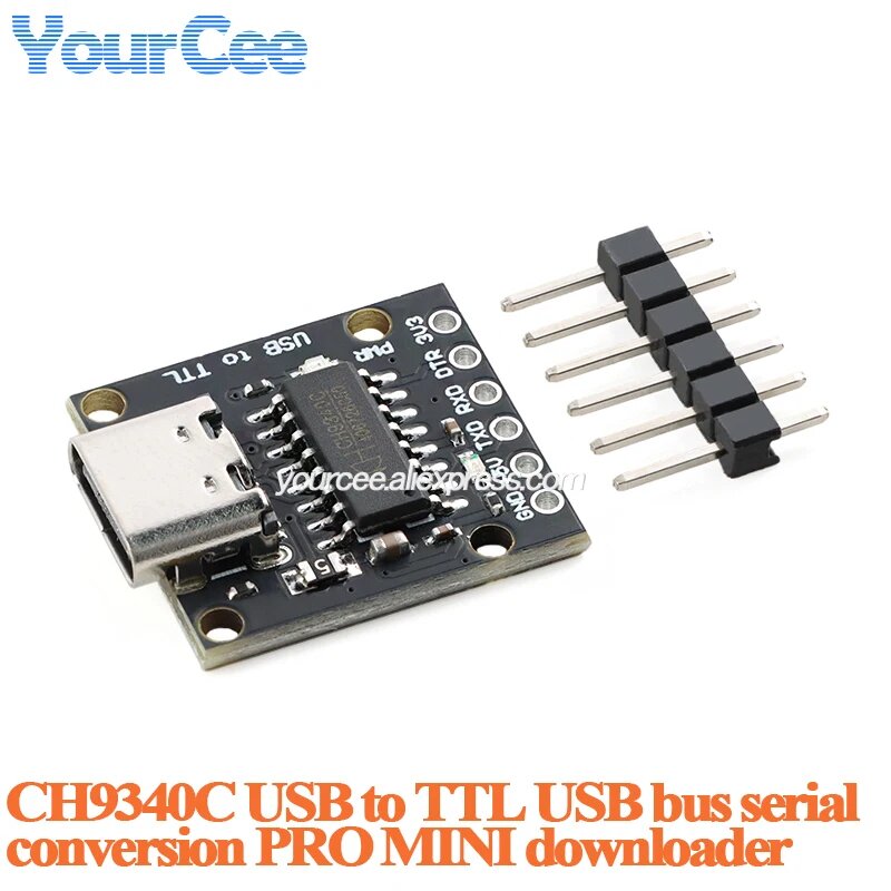 USB к TTL UART конвертер модуль CH9340 1pc, CH9340C Type-C