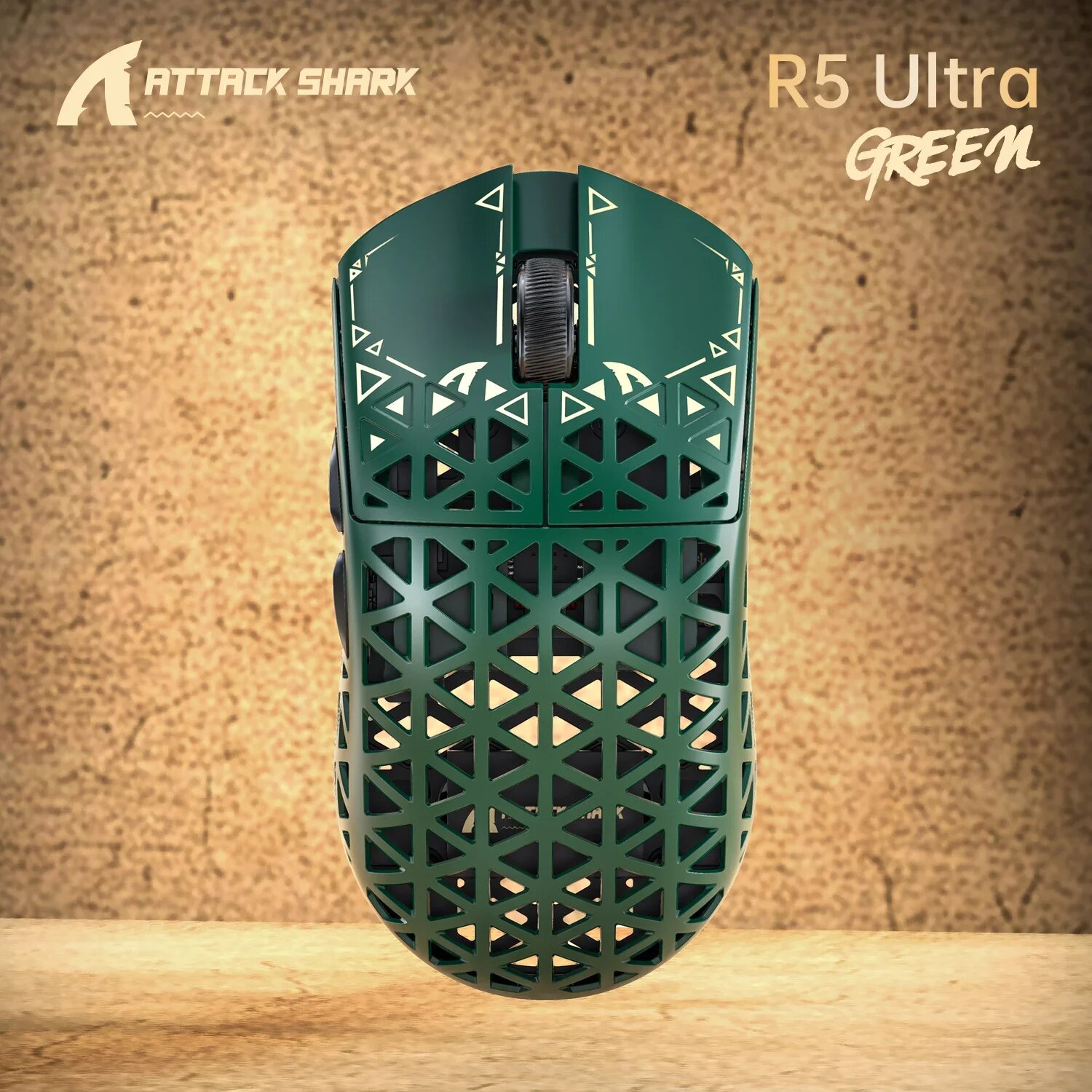 Беспроводная игровая мышь Attack Shark R5 Ultra Green